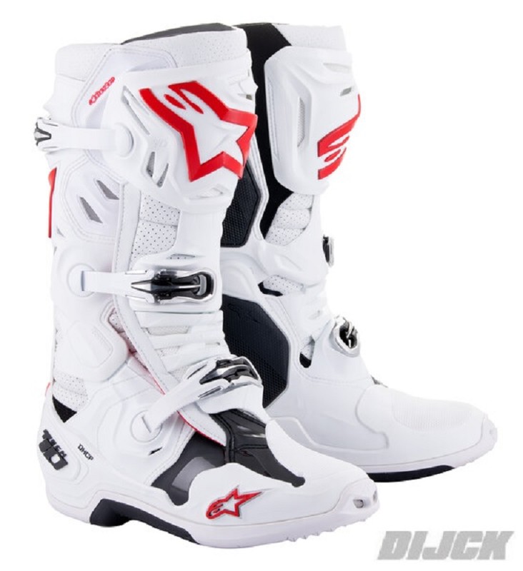 Crosslaarzen > ALPINESTARS TECH 10 SUPERVENTED WH/RD - Van Dijck